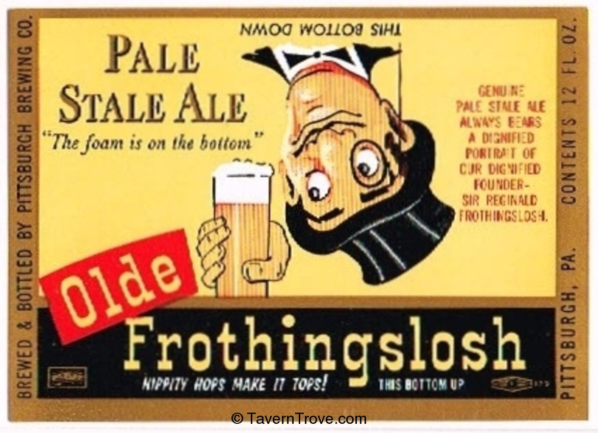 Item #65260 1959 Olde Frothingslosh Pale Stale Ale Label
