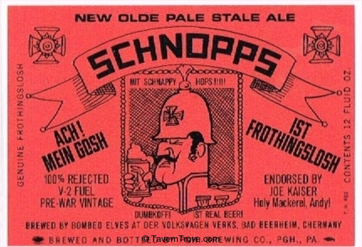 Item #65270 1959 Olde Frothingslosh Pale Stale Ale Label