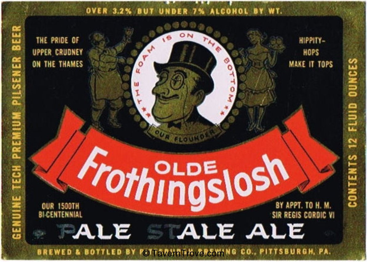 Item #65286 1959 Olde Frothingslosh Pale Stale Ale Label PA-OF-a3