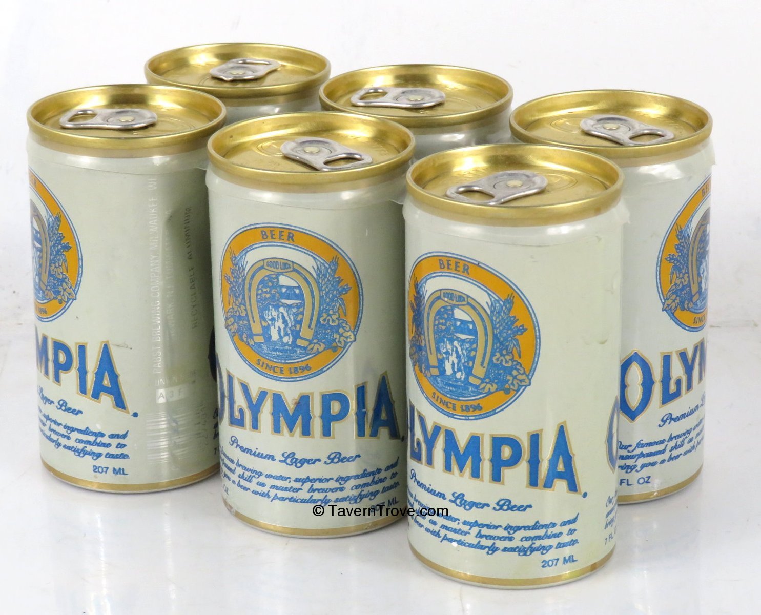 Item #100053 1982 Olympia Beer (test can?) Six Pack 7 to 8oz Can ...