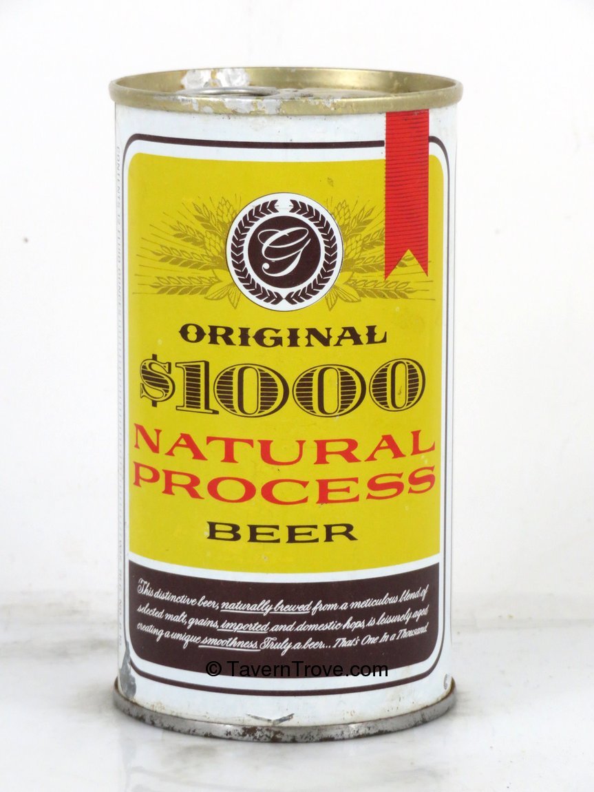 Item #27999 1969 Original $1000 Beer Tab Top Can T104-27