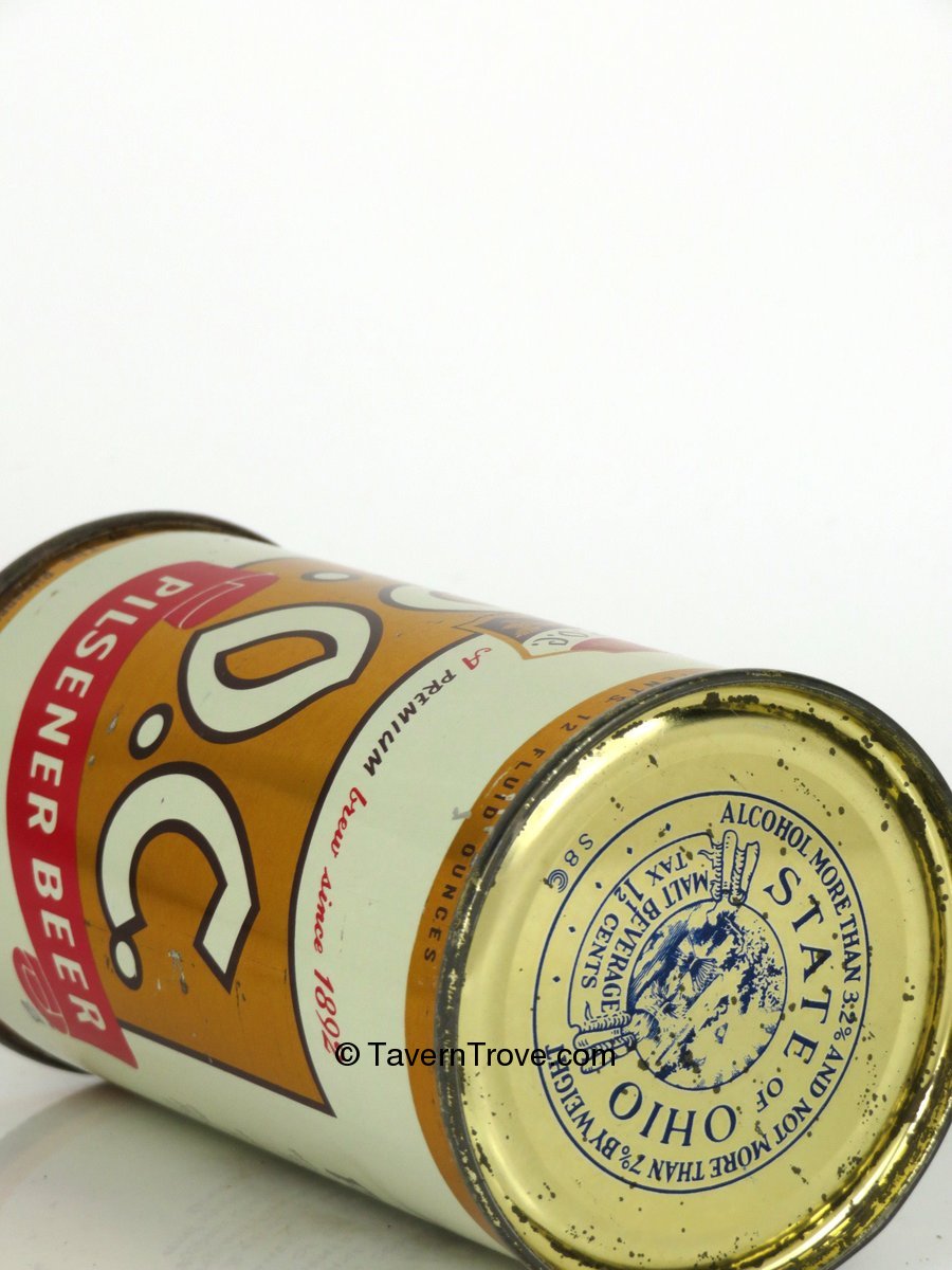 Item #16253 1955 P.O.C. Pilsener Beer Flat Top Can 116-13