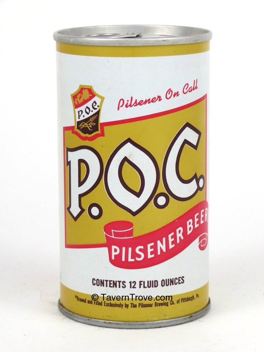 Item #20555 1973 P.O.C. Pilsener Beer Tab Top Can T109-37