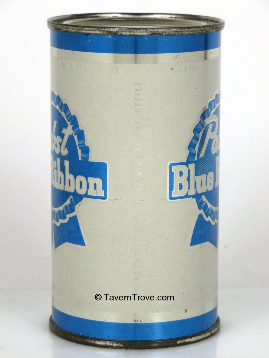 Item #16328 1955 Pabst Blue Ribbon Beer Flat Top Can 111-36