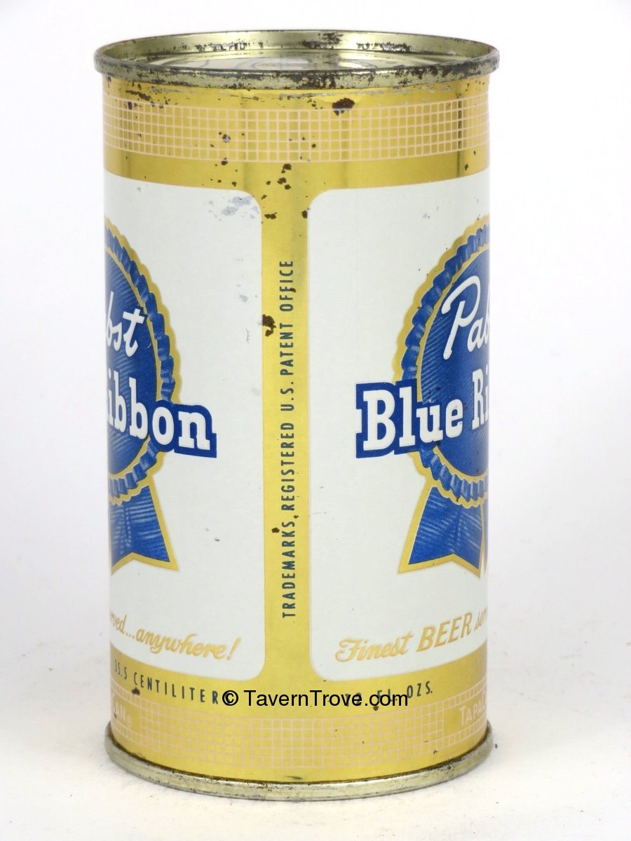 Item #28333 1955 Pabst Blue Ribbon Beer Flat Top Can 111-34.0