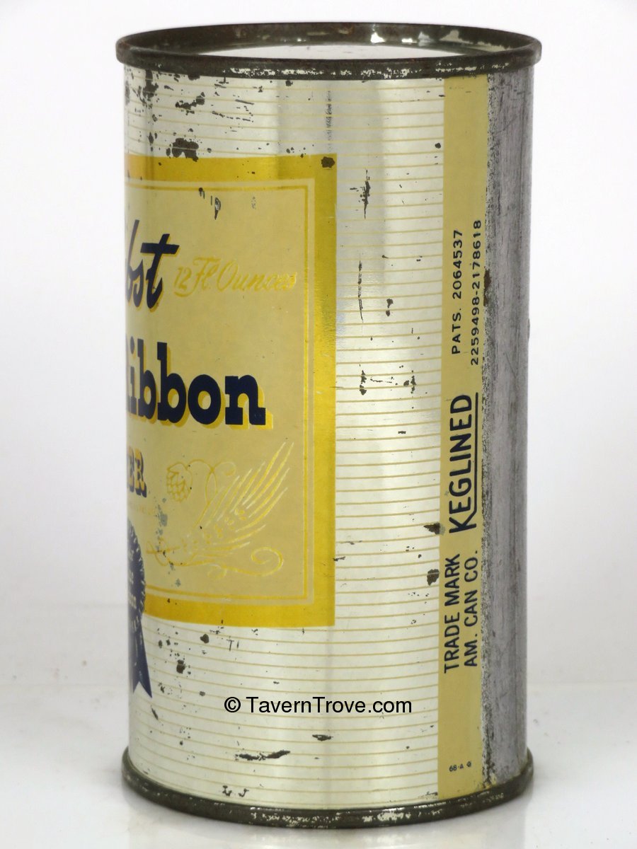 Item #49576 1948 Pabst Blue Ribbon Beer Flat Top Can 111-29.1a