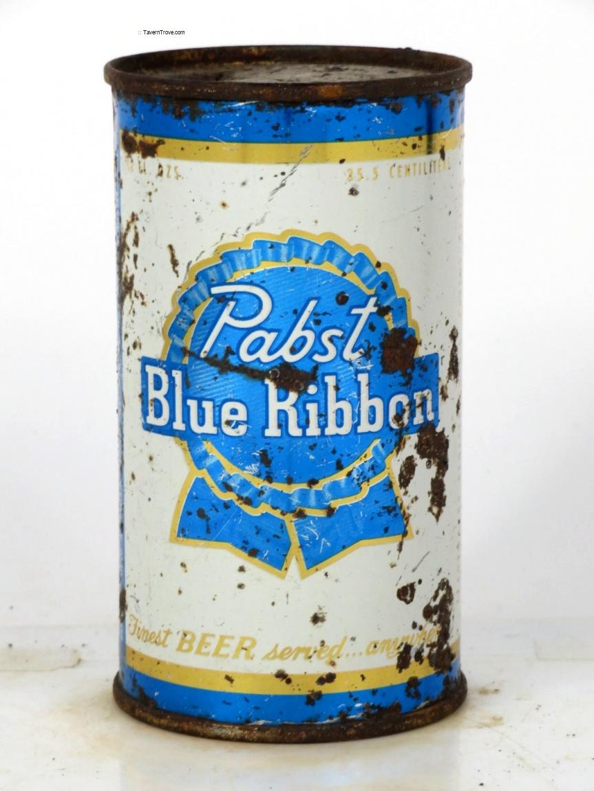 Item #57700 1957 Pabst Blue Ribbon Beer Flat Top Can 111-38