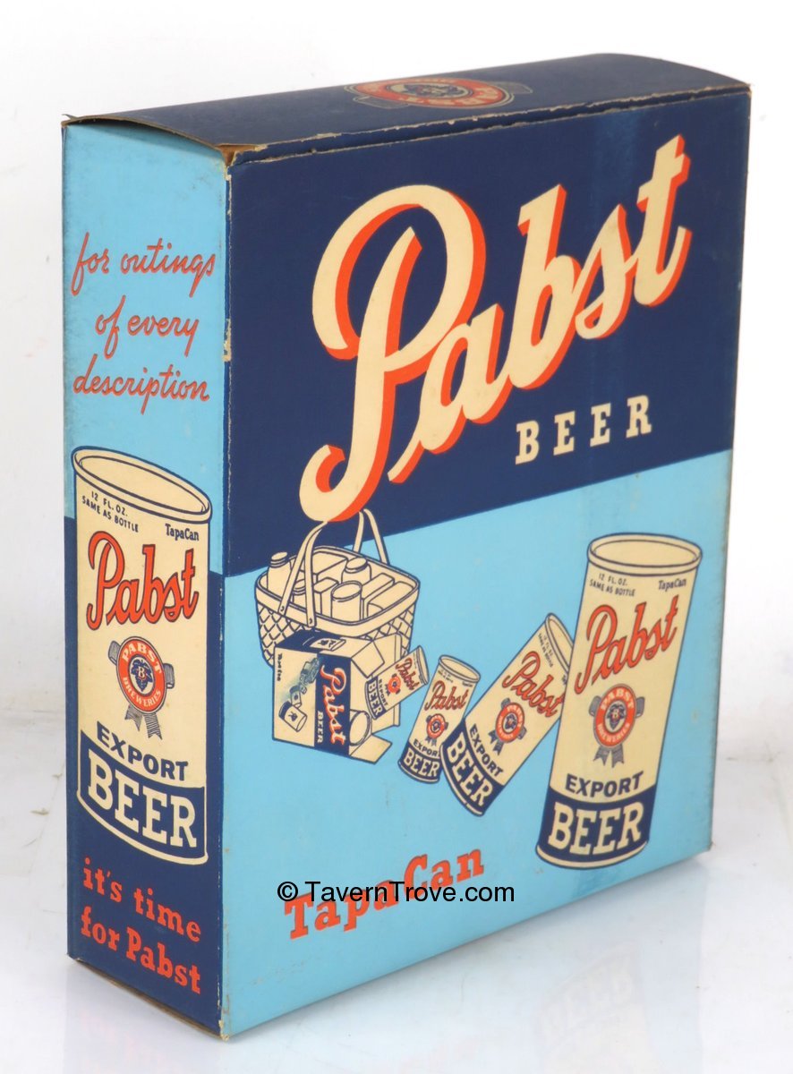 Item #94207 1939 Pabst Blue Ribbon Beer OI Six Pack Box Six-pack Holder