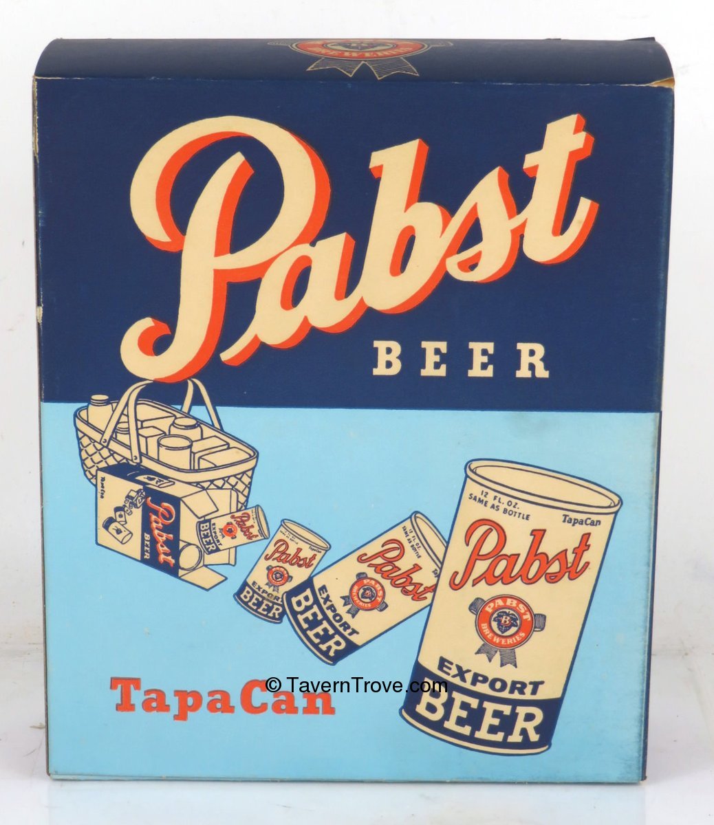 Item #94207 1939 Pabst Blue Ribbon Beer OI Six Pack Box Six-pack Holder