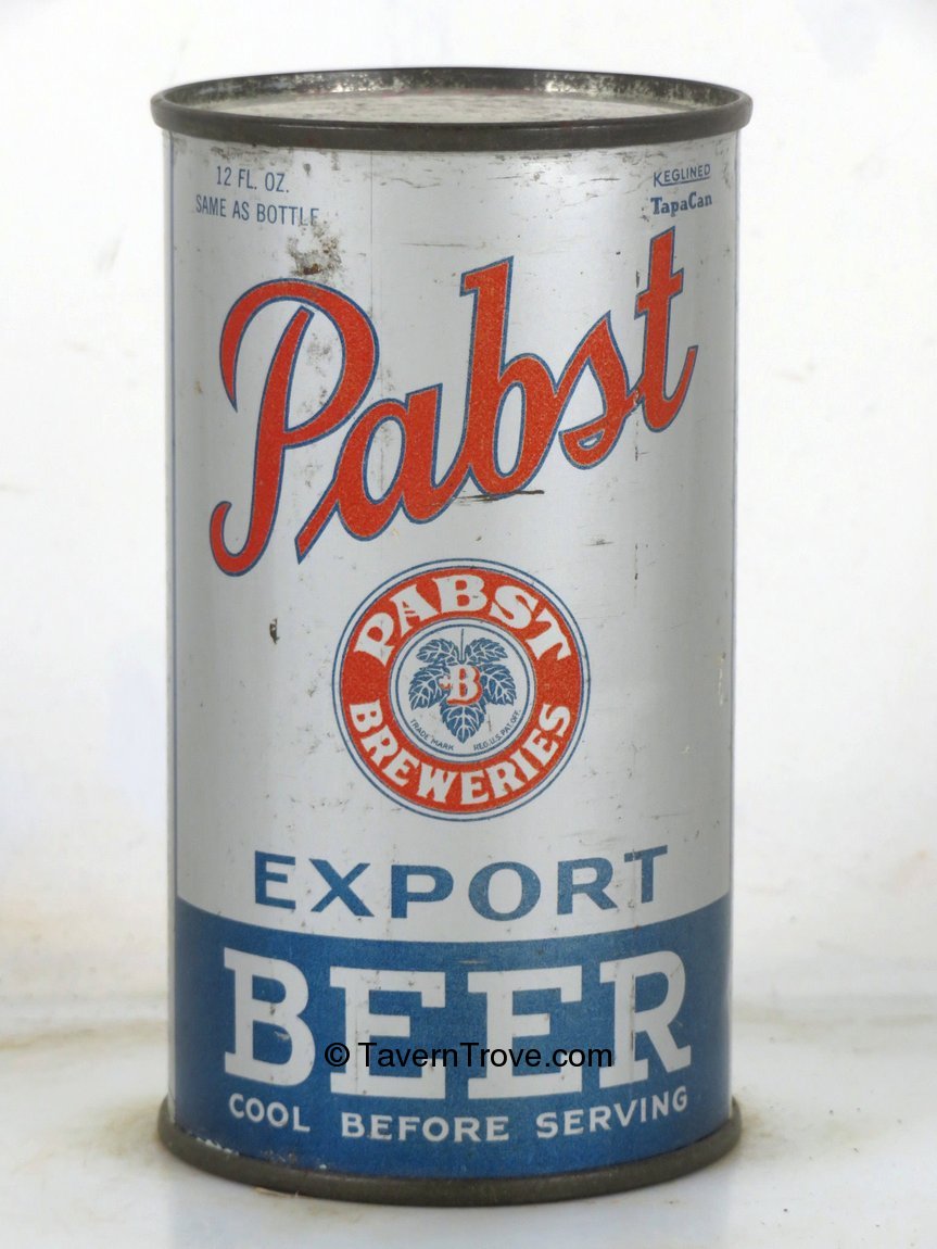 Item #98086 1935 Pabst Export Beer Flat Top Can OI-644