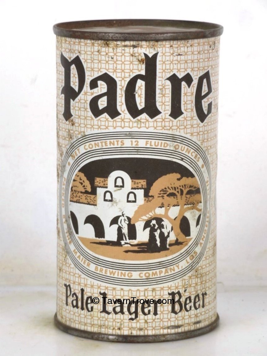 Item #101365 1956 Padre Pale Lager Beer Flat Top Can 112-11.3b