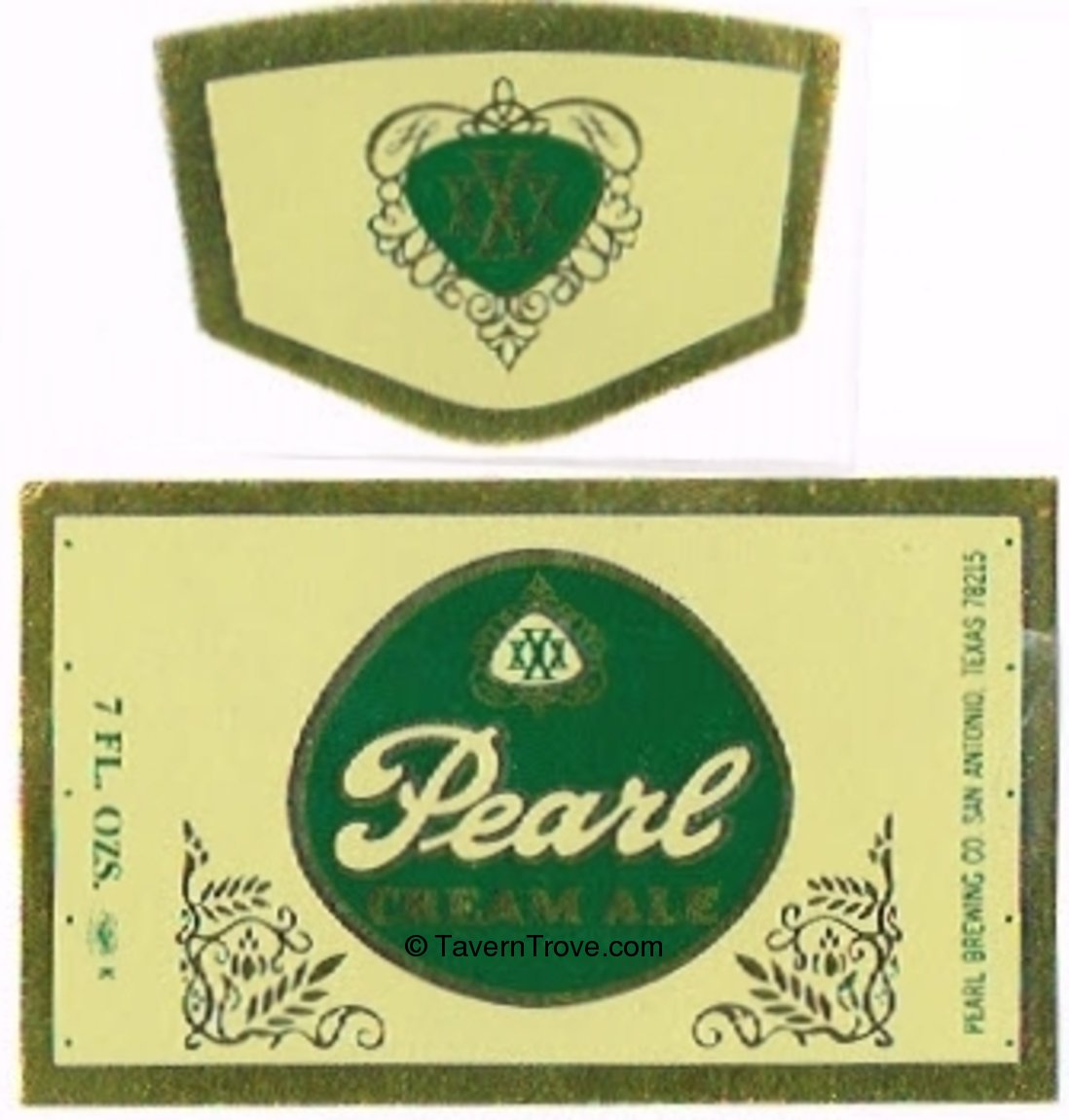 Item #64641 1970 Pearl Cream Ale Label