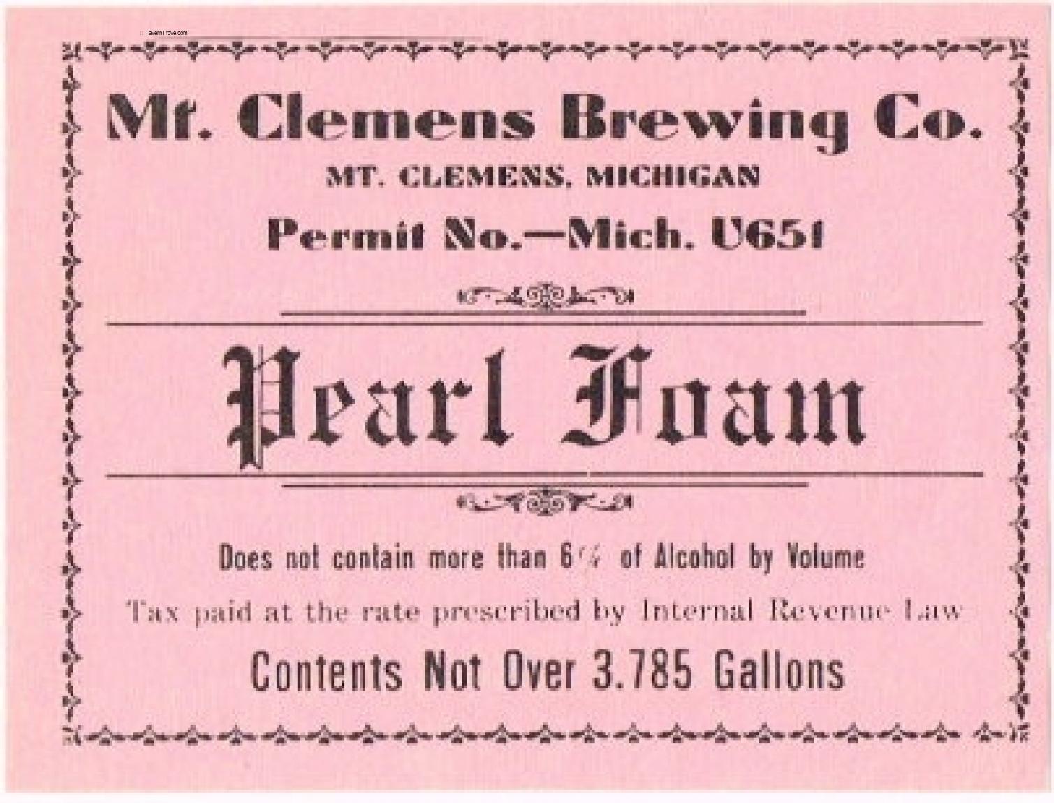 Item #72469 1933 Pearl Foam Beer Label CS68-02V