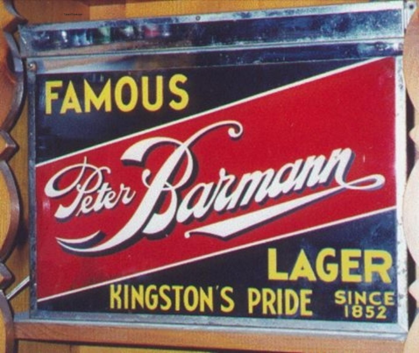Item #87318 1935 Peter Barman Lager Beer Outdoor Flat Sign