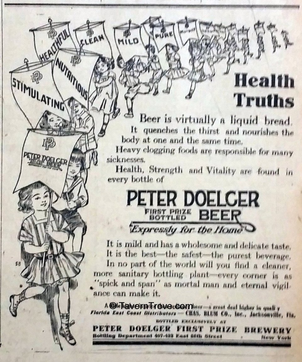 Item #31242 1911 Peter Doelger Beer Paper Ad