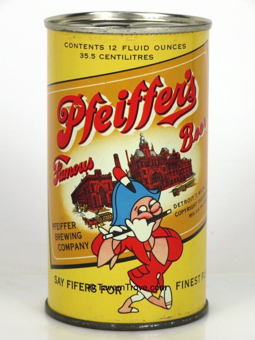 Item #34891 1948 Pfeiffer's Famous Beer Flat Top Can 113-39