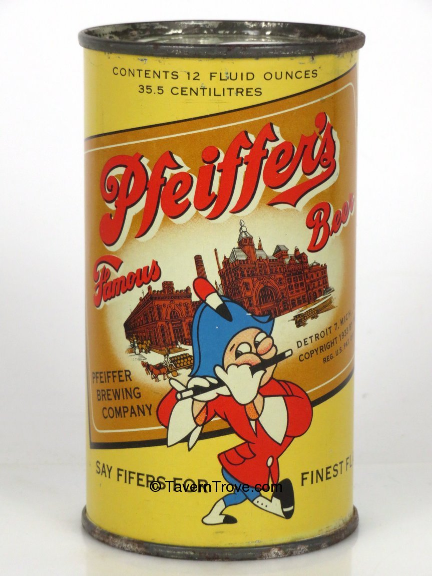 Item #34892 1950 Pfeiffer's Famous Beer Flat Top Can 114-02.3