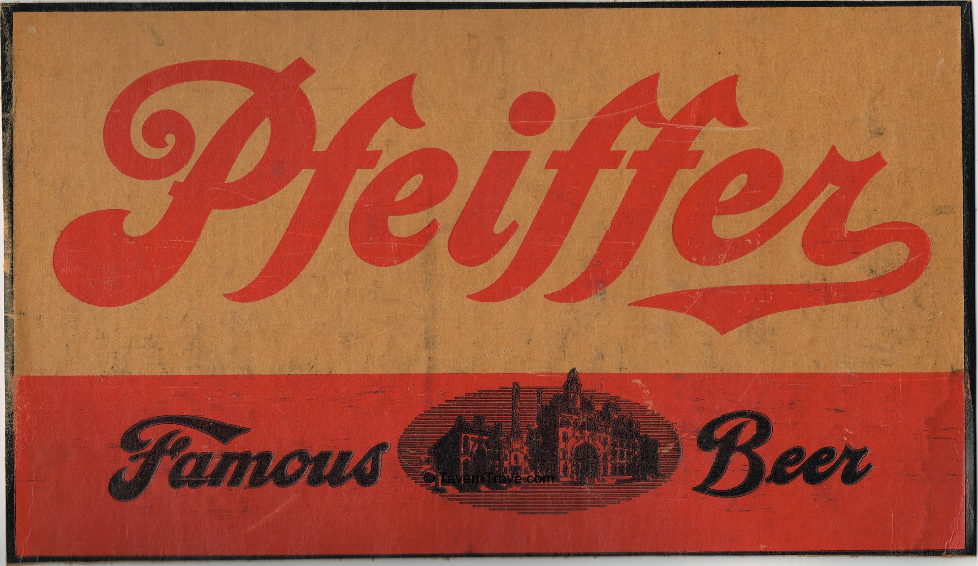 Item #96070 1965 Pfeiffer Famous Beer Sign