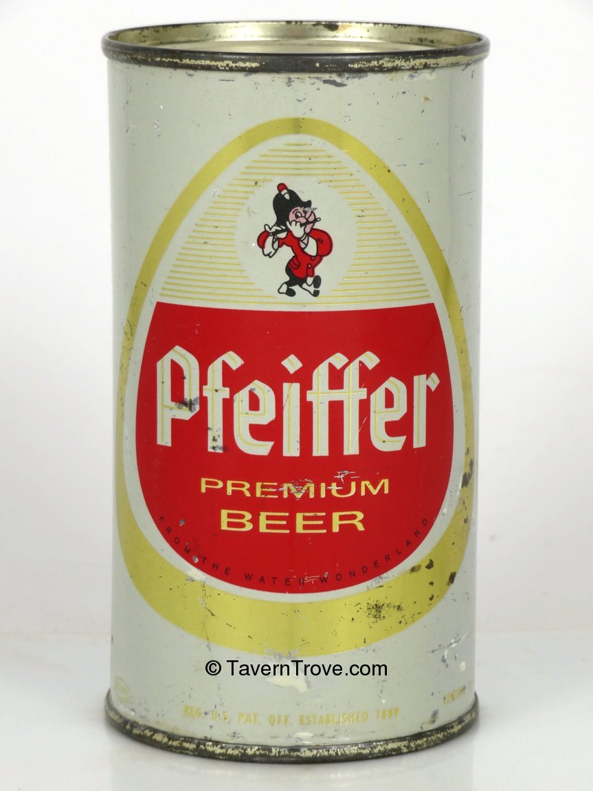 Item #1045 1958 Pfeiffer Premium Beer Flat Top Can 114-31v Unpictured.