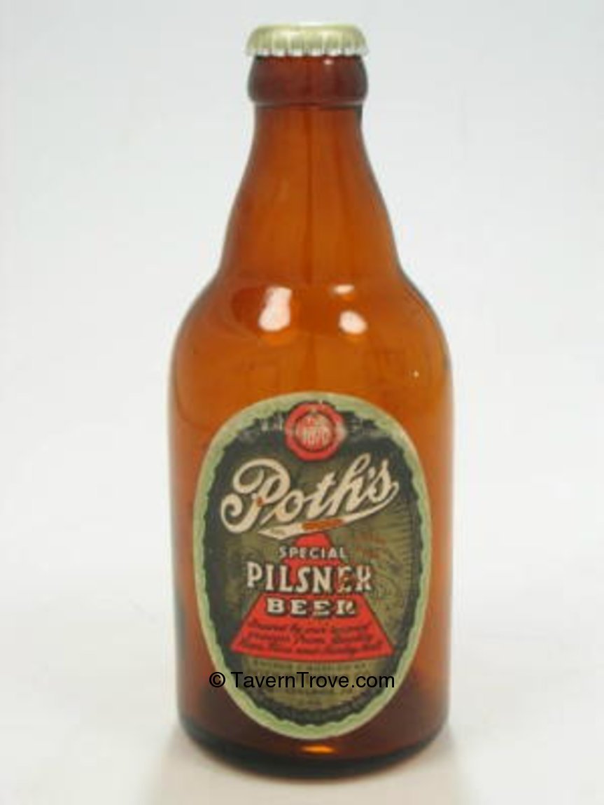 Item #4288 1939 Poth's Special Pilsener Steinie Bottle