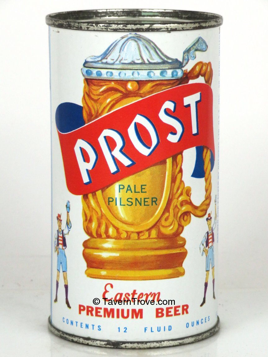 Item #27519 1958 Prost Pale Pilsener Beer Flat Top Can 117-16