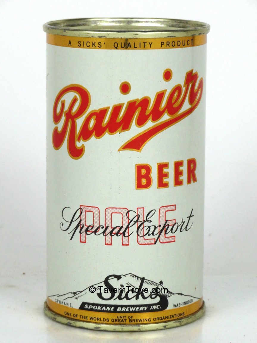 Item #22193 1939 Rainier Special Export Beer Flat Top Can OI-705