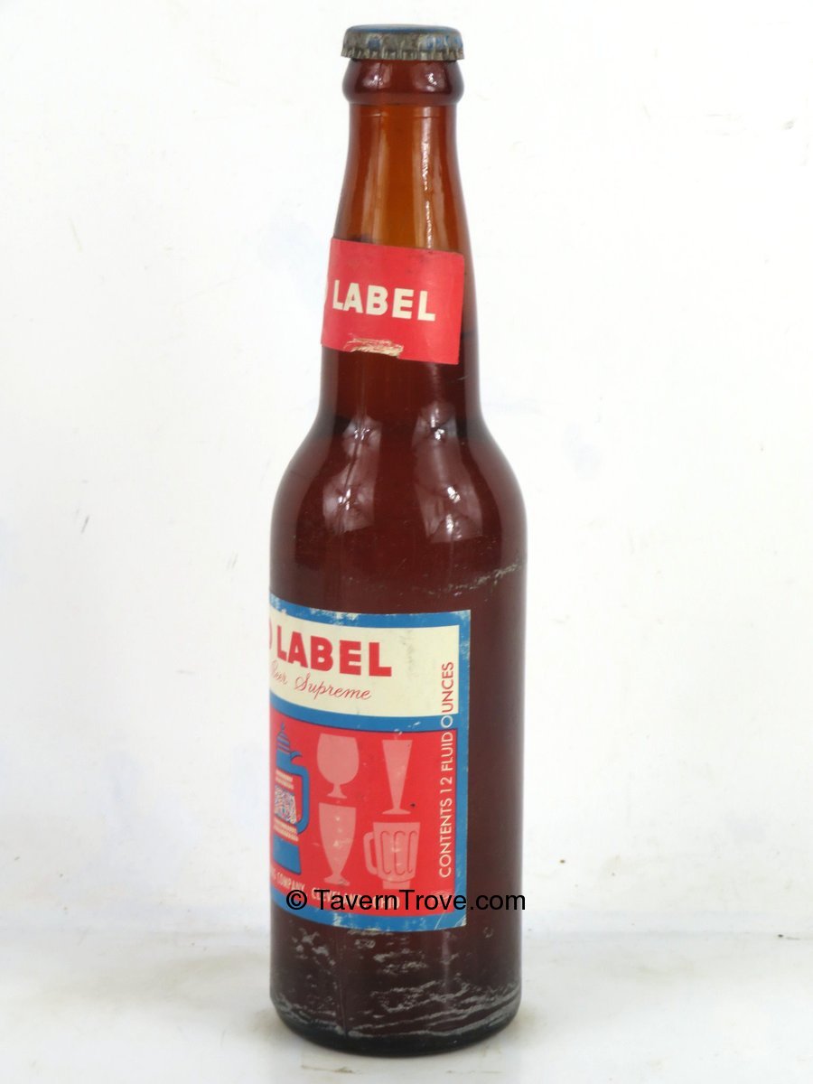 Item #30674 1960 Red Label Lager Beer (full) Bottle