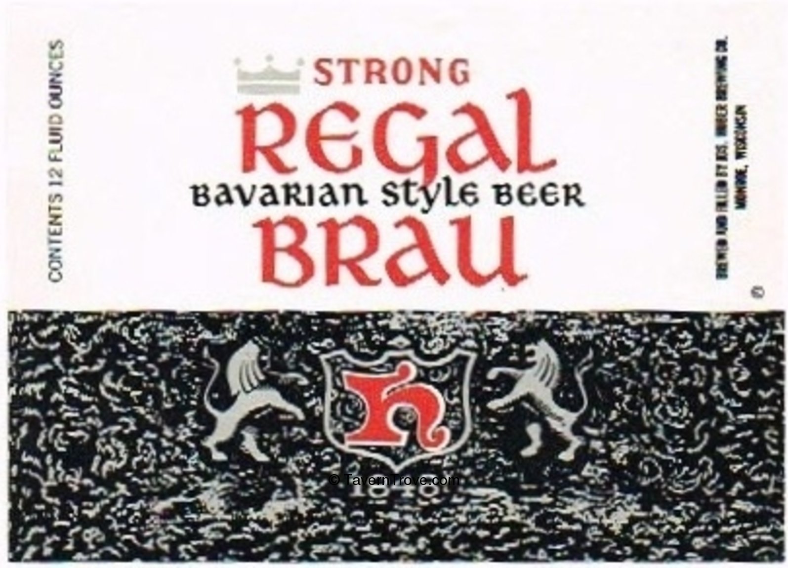 Item #44406 1964 Regal Brau Beer Label