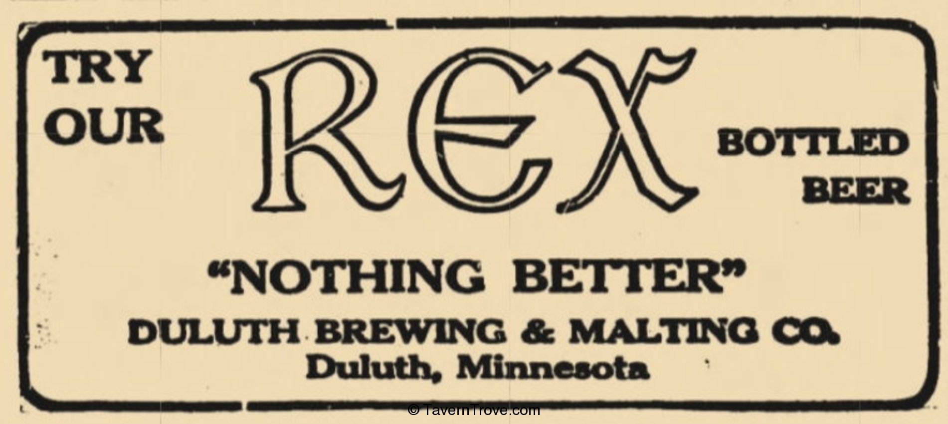 Item #73447 1916 Rex Beer Paper Ad