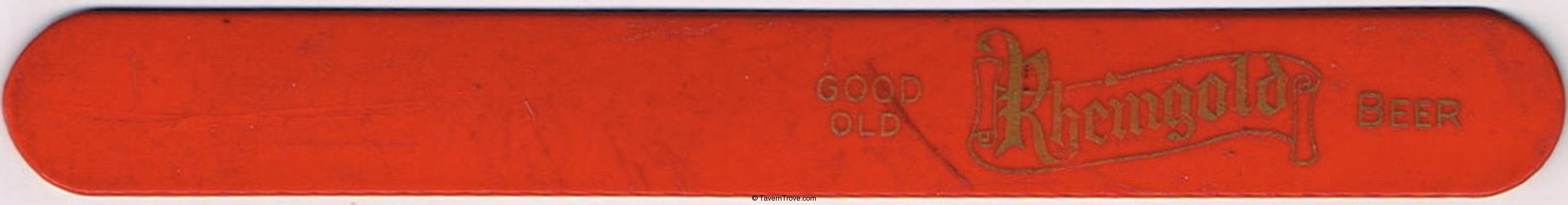 Item #4520 1935 Rheingold Beer Foam Scraper