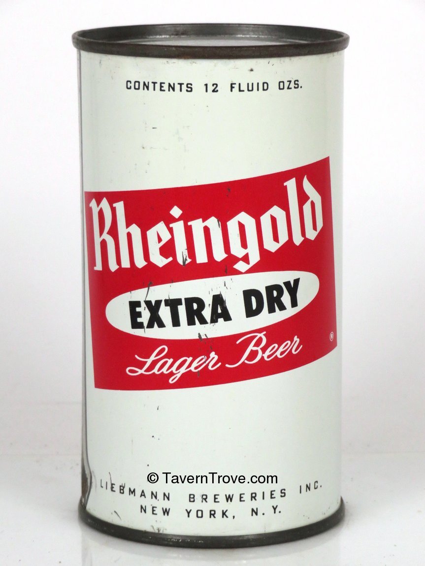 Item #33138 1960 Rheingold Extra Dry Beer Flat Top Can 124-14.1a