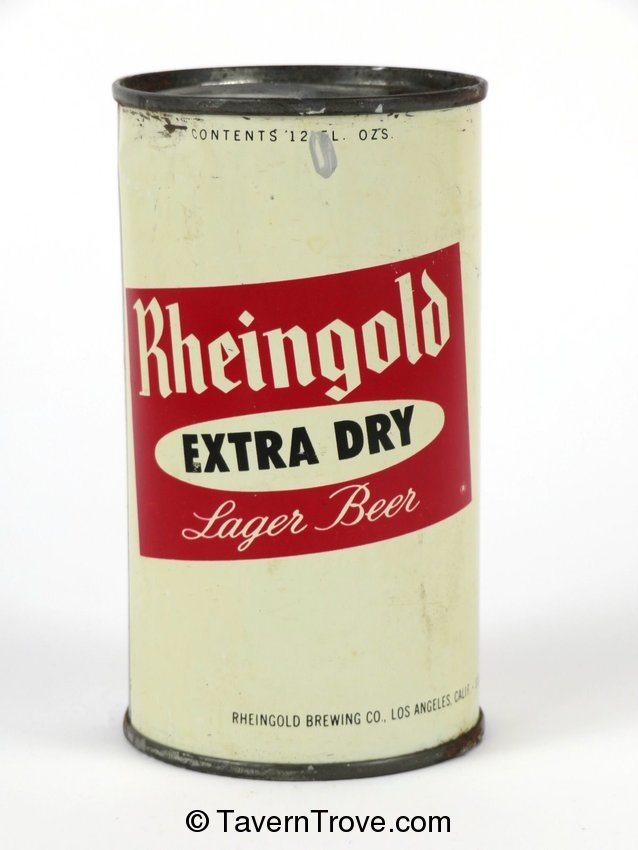 Item #93855 1956 Rheingold Extra Dry Lager Beer Flat Top Can 123-06