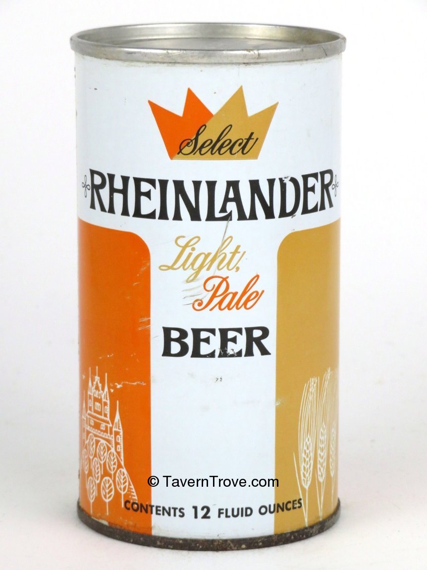 Item #1749 1965 Rheinlander Light Pale Beer Flat Top Can 124-32