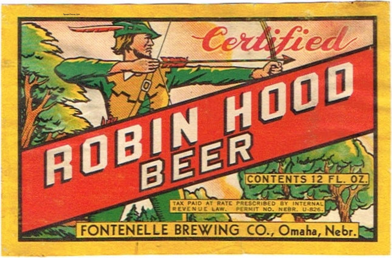 Item #87494 1934 Robin Hood Beer Label WS86-12