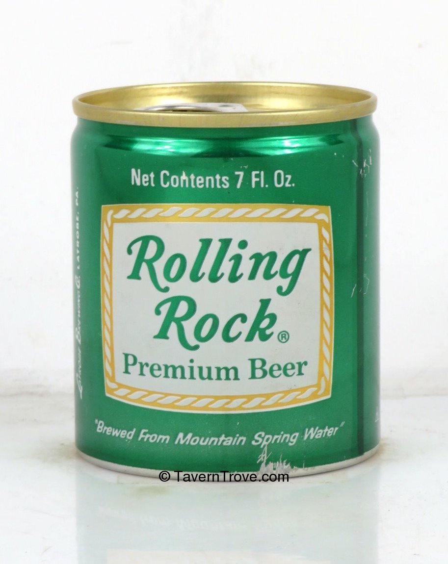 Item #96721 1970 Rolling Rock Beer 7 to 8oz Can T29-26v1