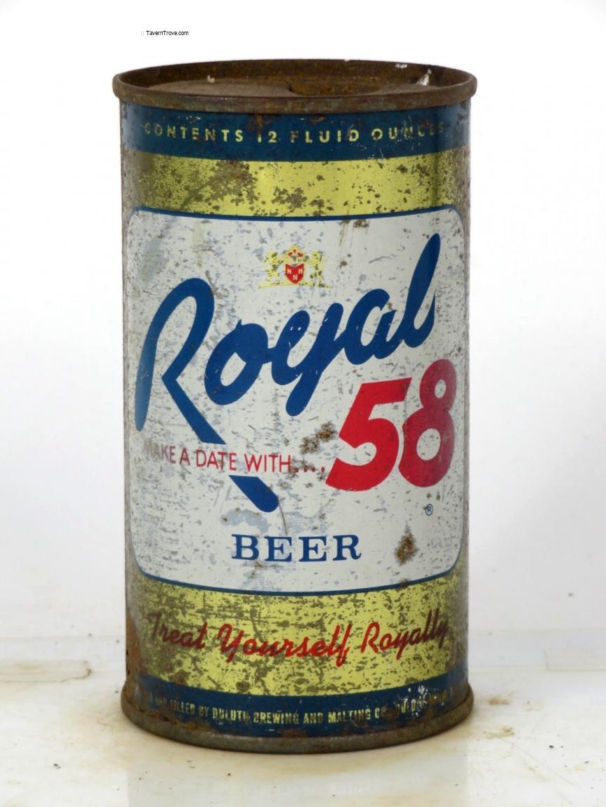 Item #5732 1960 Royal 58 Beer Flat Top Can 125-30