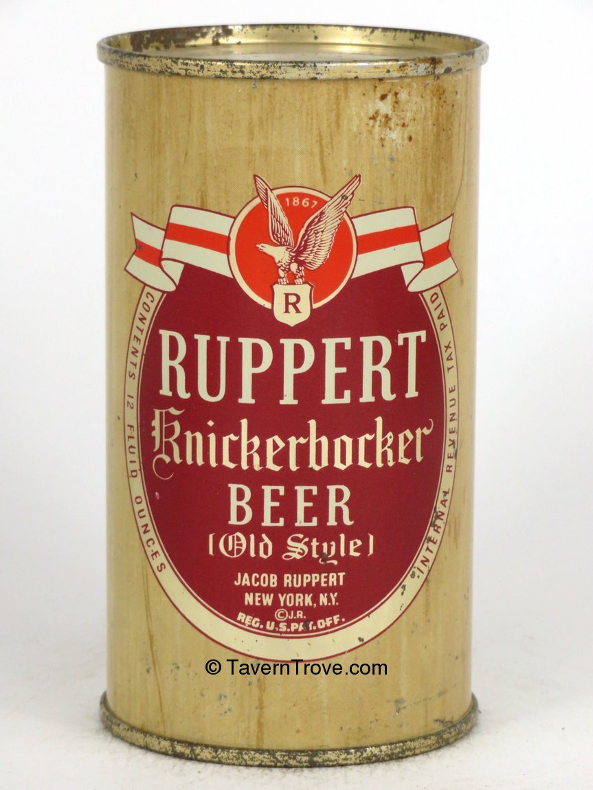 Item #12591 1940 Ruppert Knickerbocker Beer Flat Top Can 126-02.1
