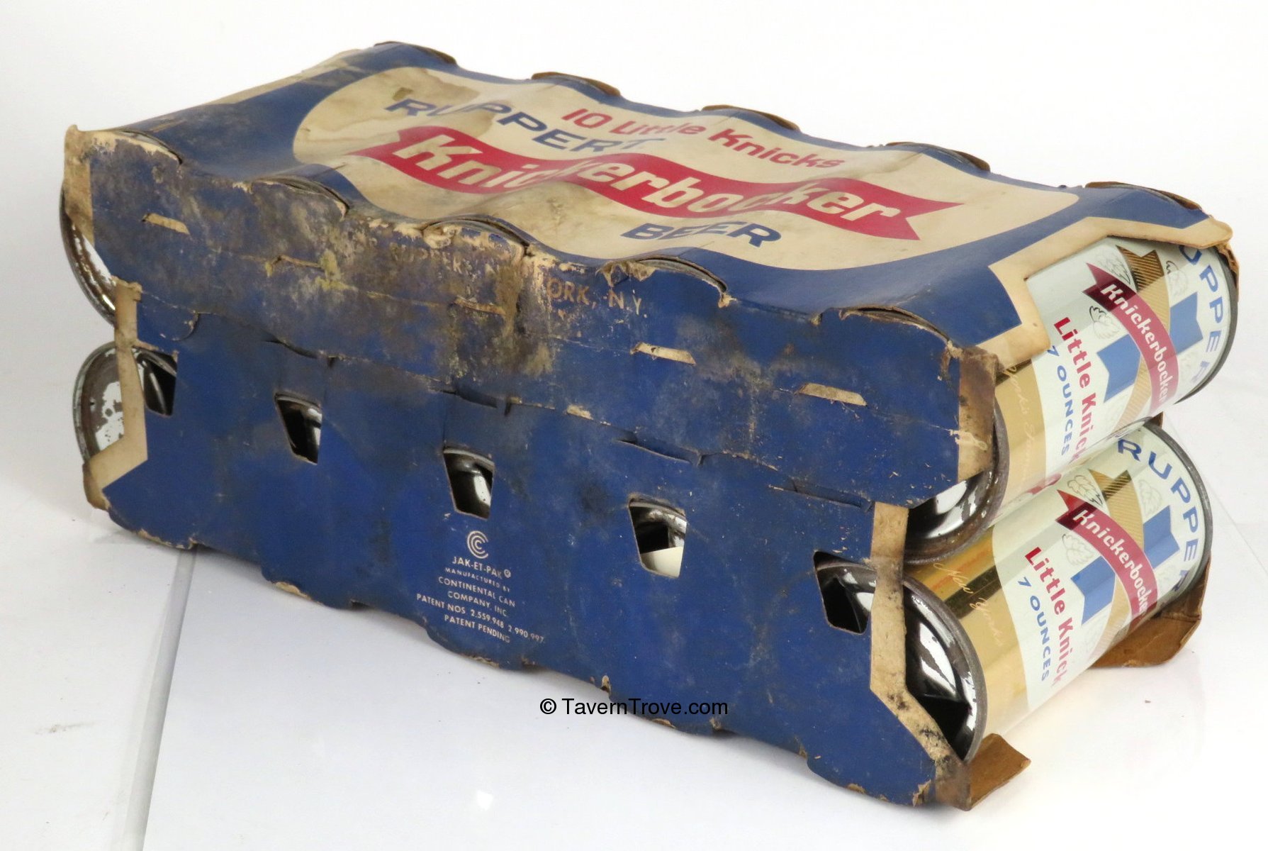 Item #1311 1960 Ruppert Knickerbocker Beer (10 pack 7oz cans) Six-pack ...