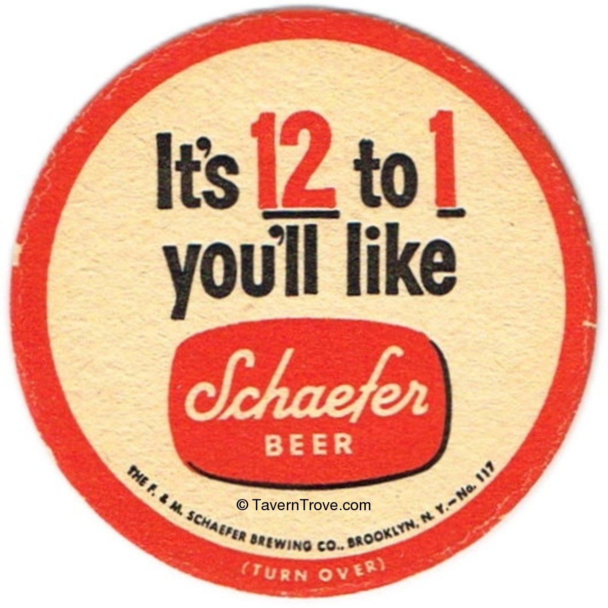 Item #61682 1943 Schaefer Beer "Odds" Coaster NY-SCHF-15
