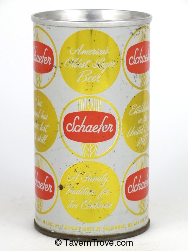 Item #94116 1965 Schaefer Beer Tab Top Can T117-37