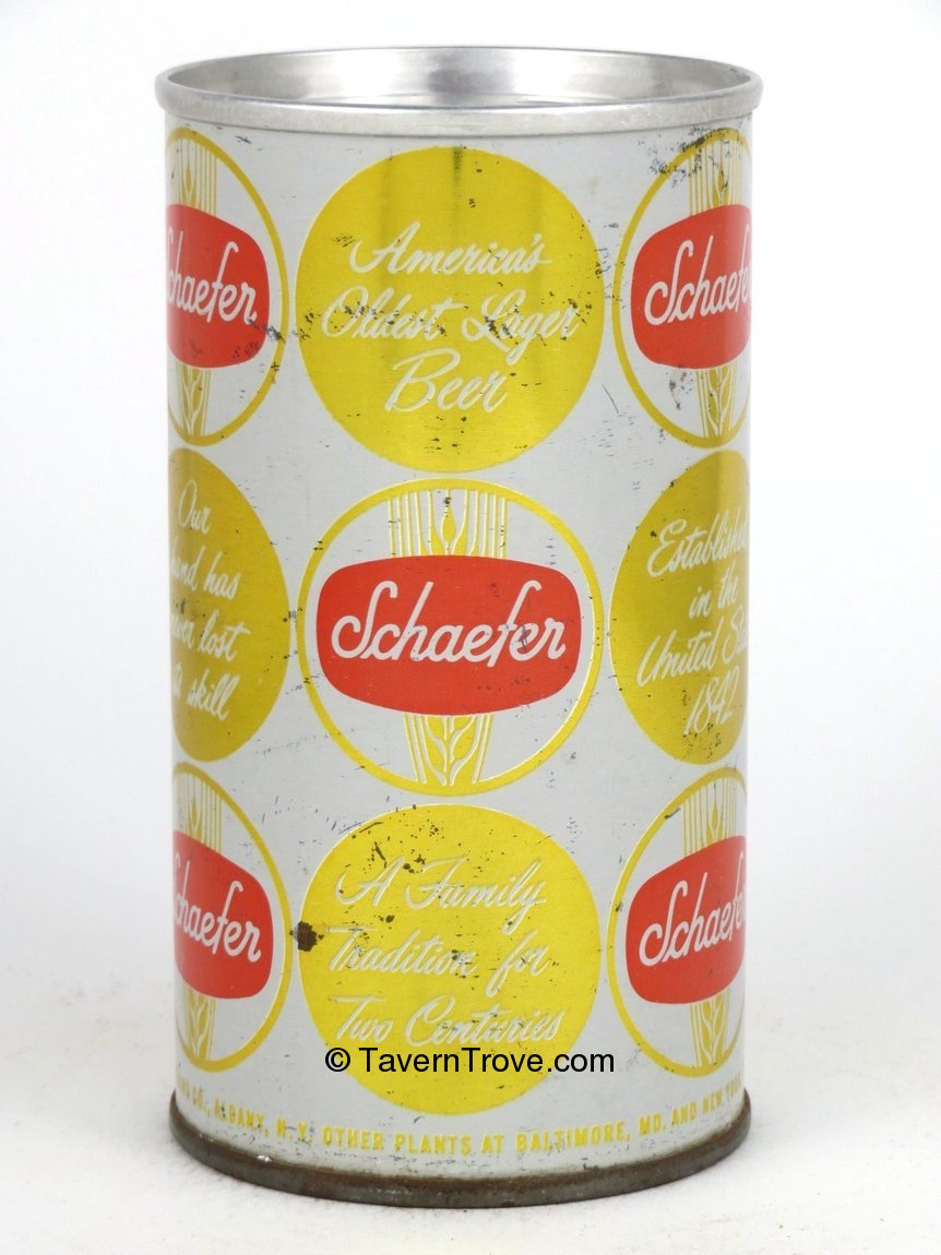 Item #94116 1965 Schaefer Beer Tab Top Can T117-37