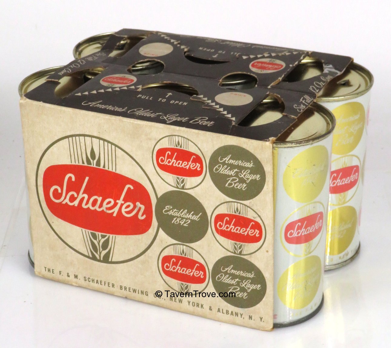 Item #35245 1960 Schaefer Beer Six Pack Six-pack Holder