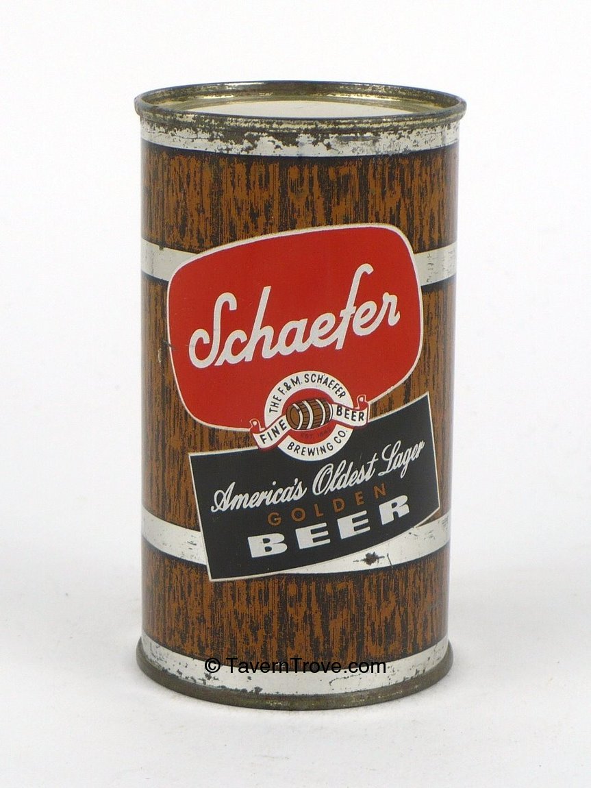 Item #20102 1952 Schaefer Golden Beer Flat Top Can 128-07