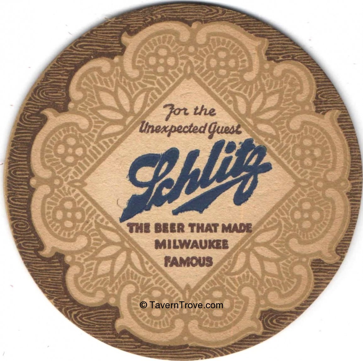 Item #88473 1933 Schlitz Beer ~Serving Suggestions series Coaster WI-SCH-62