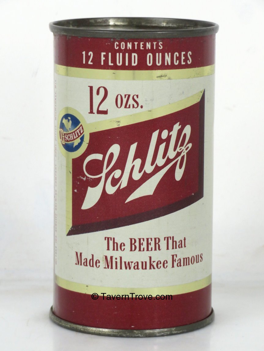 Item #11216 1954 Schlitz Beer Flat Top Can 129-06v.2a Unpictured