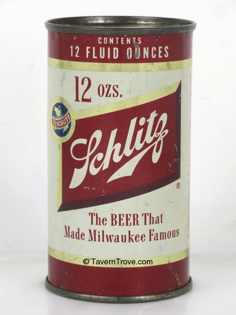 Item #11216 1954 Schlitz Beer Flat Top Can 129-06v.2a Unpictured