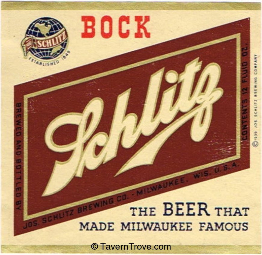 Item #91053 1941 Schlitz Beer Label WI316-102V
