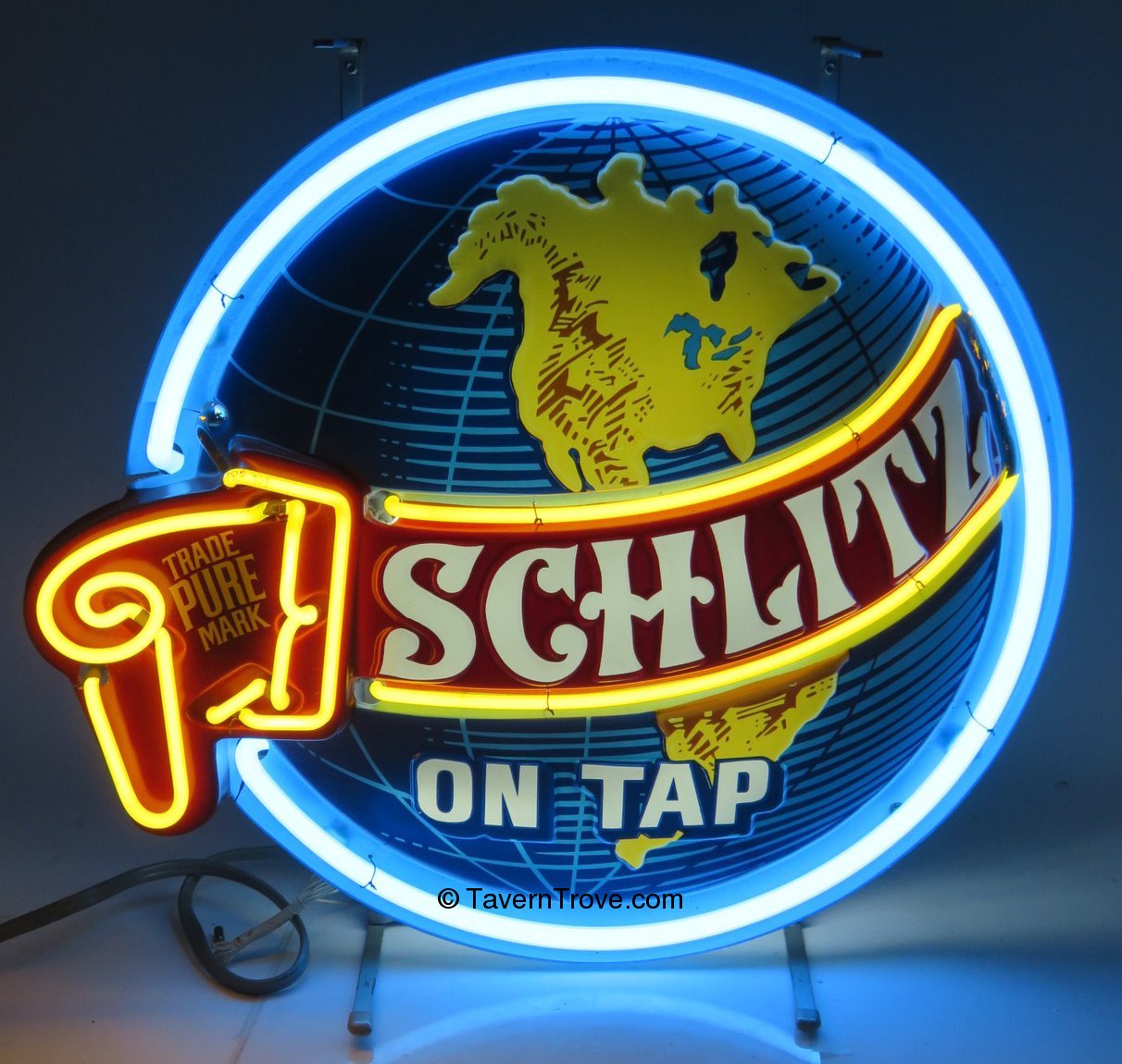 Item #96257 1969 Schlitz Beer Globe Neon Neon Sign