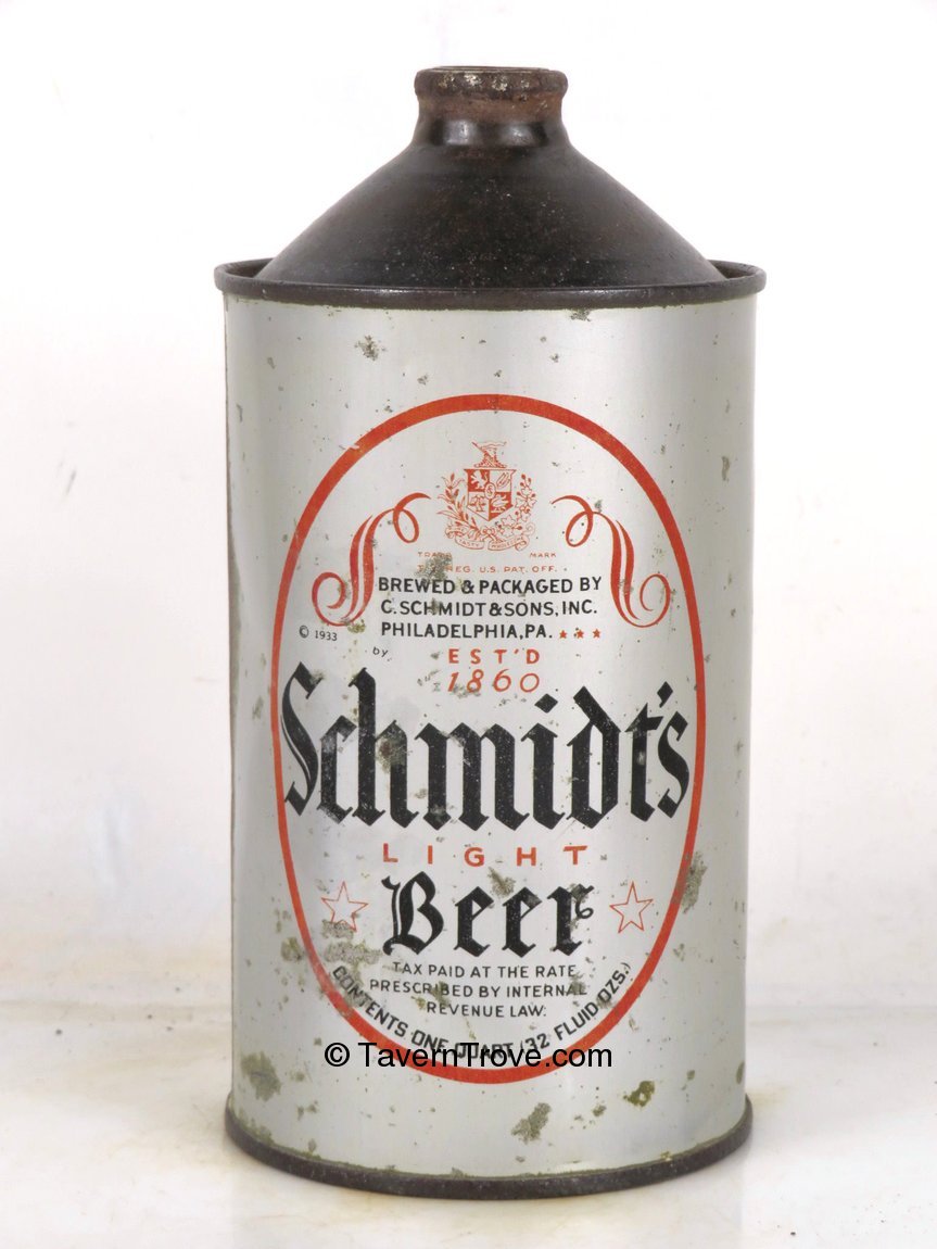 Item #100259 1938 Schmidt's Light Beer Can 219-03