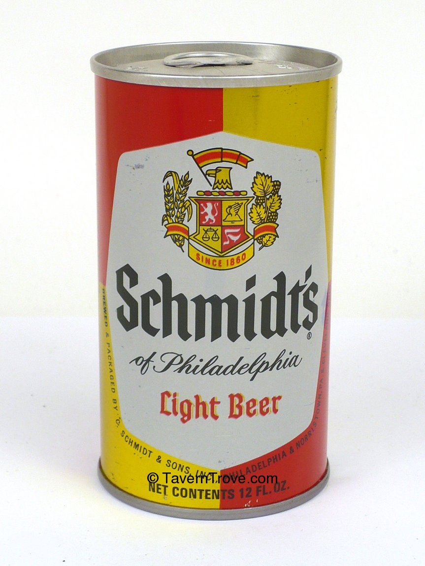 Item #14218 1972 Schmidt's of Philadelphia Light Beer Tab Top Can T122-27